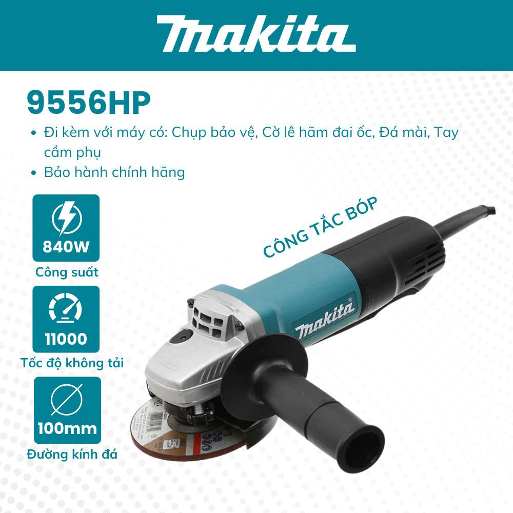 Máy mài góc Makita 9556HP CT bóp (100MM-840W)